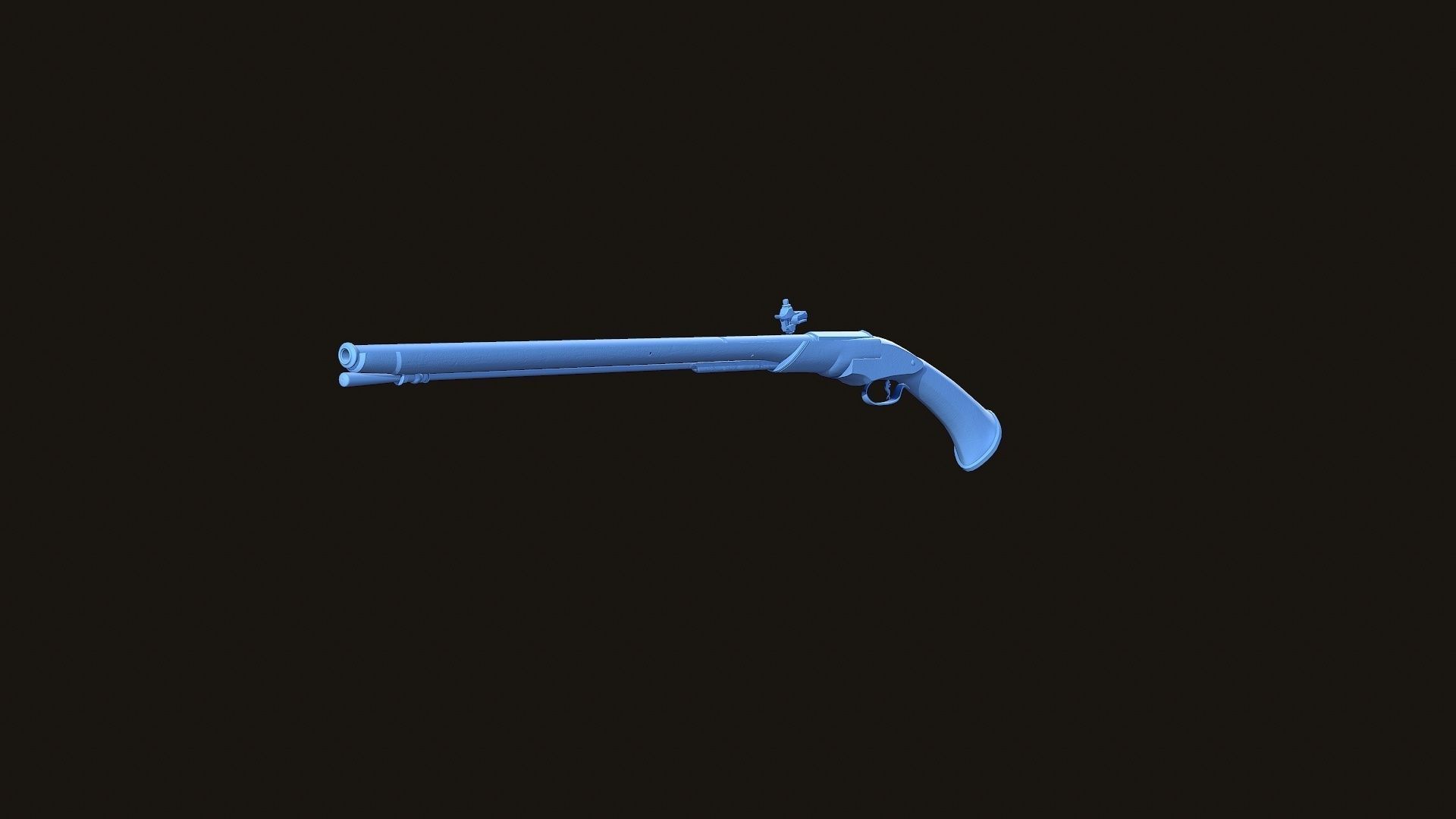 3D model Weapon - Gun - Flintlock - Italian Wheellock Rifle VR / AR ...