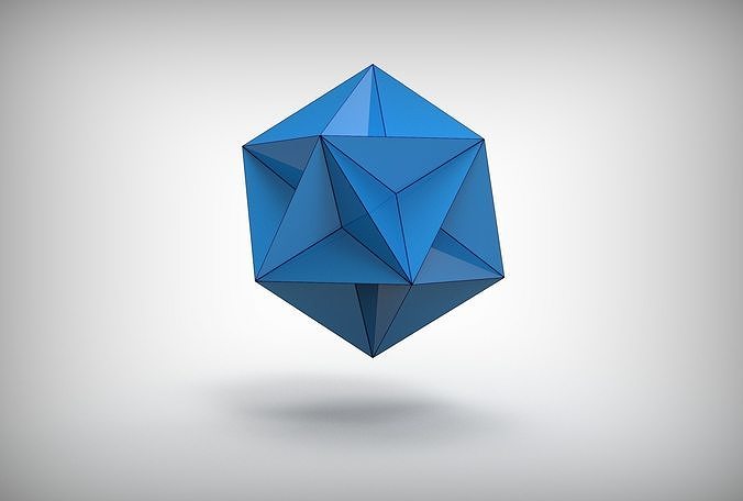 Great dodecahedron 3D model 3D printable | CGTrader