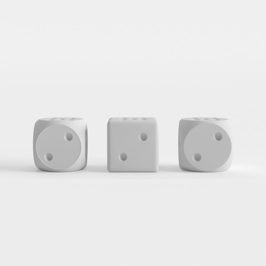 Classic Dice with different colors and shapes 3D model | CGTrader