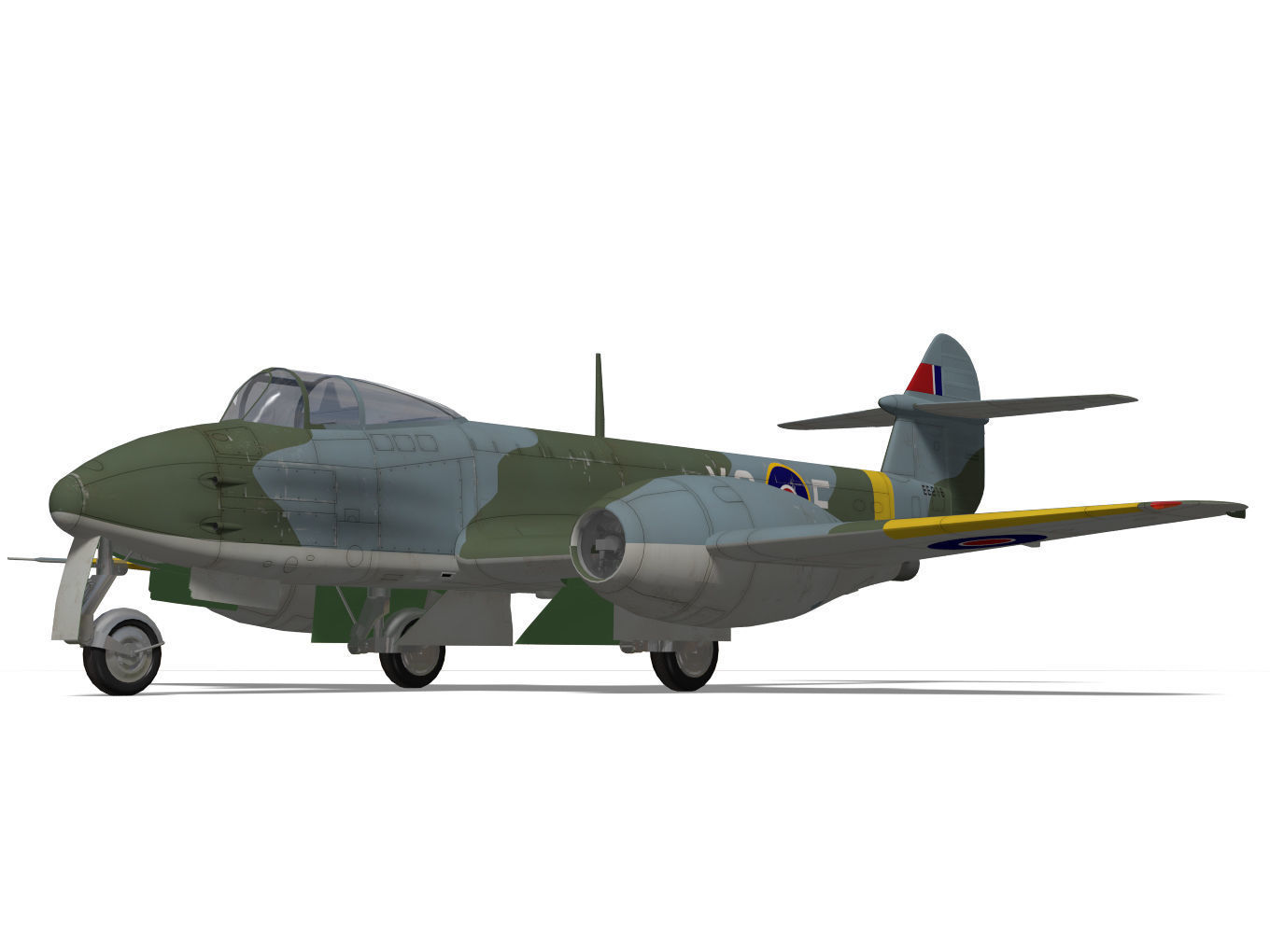 Gloster Meteor F1 3D model | CGTrader