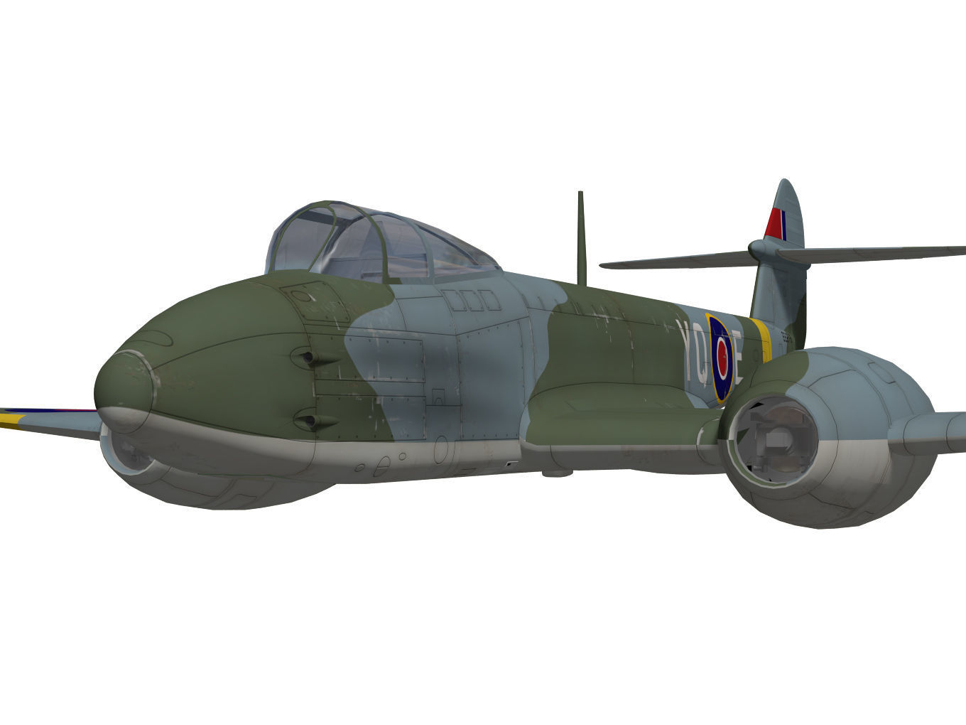 Gloster Meteor F1 3D model | CGTrader