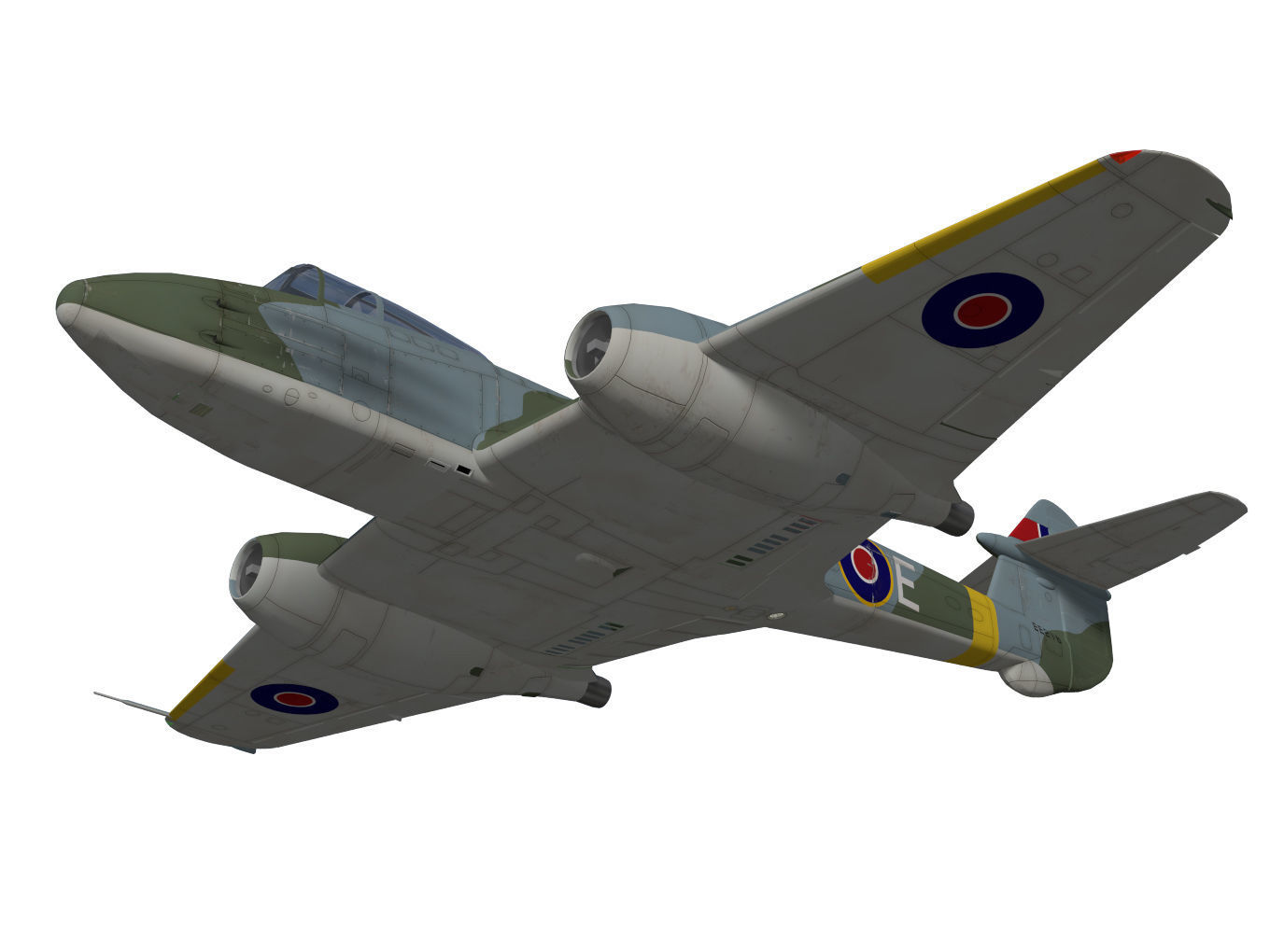 Gloster Meteor F1 3D model | CGTrader