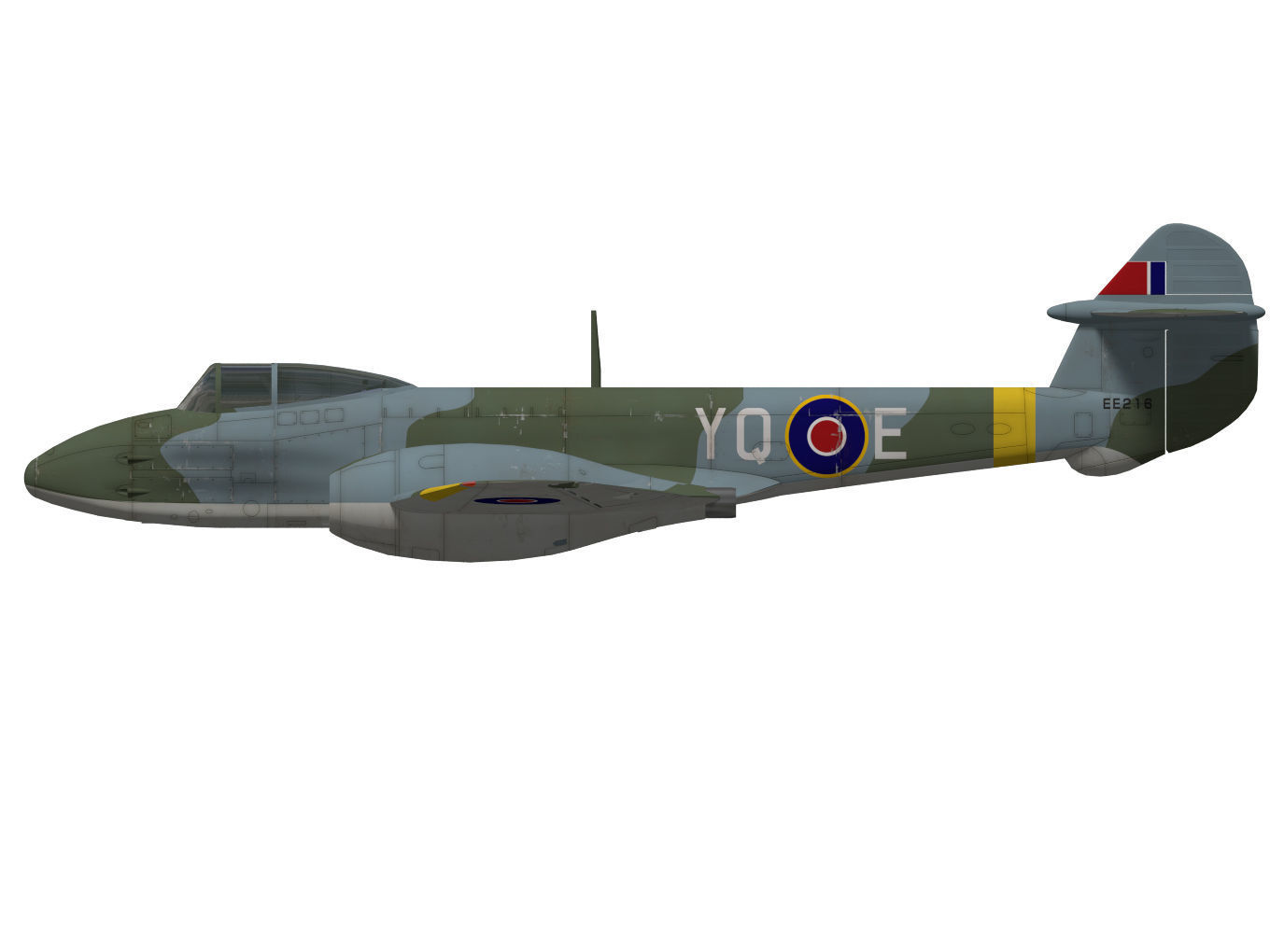 Gloster Meteor F1 3D model | CGTrader