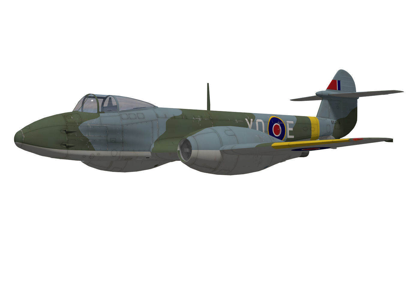 Gloster Meteor F1 3D model | CGTrader