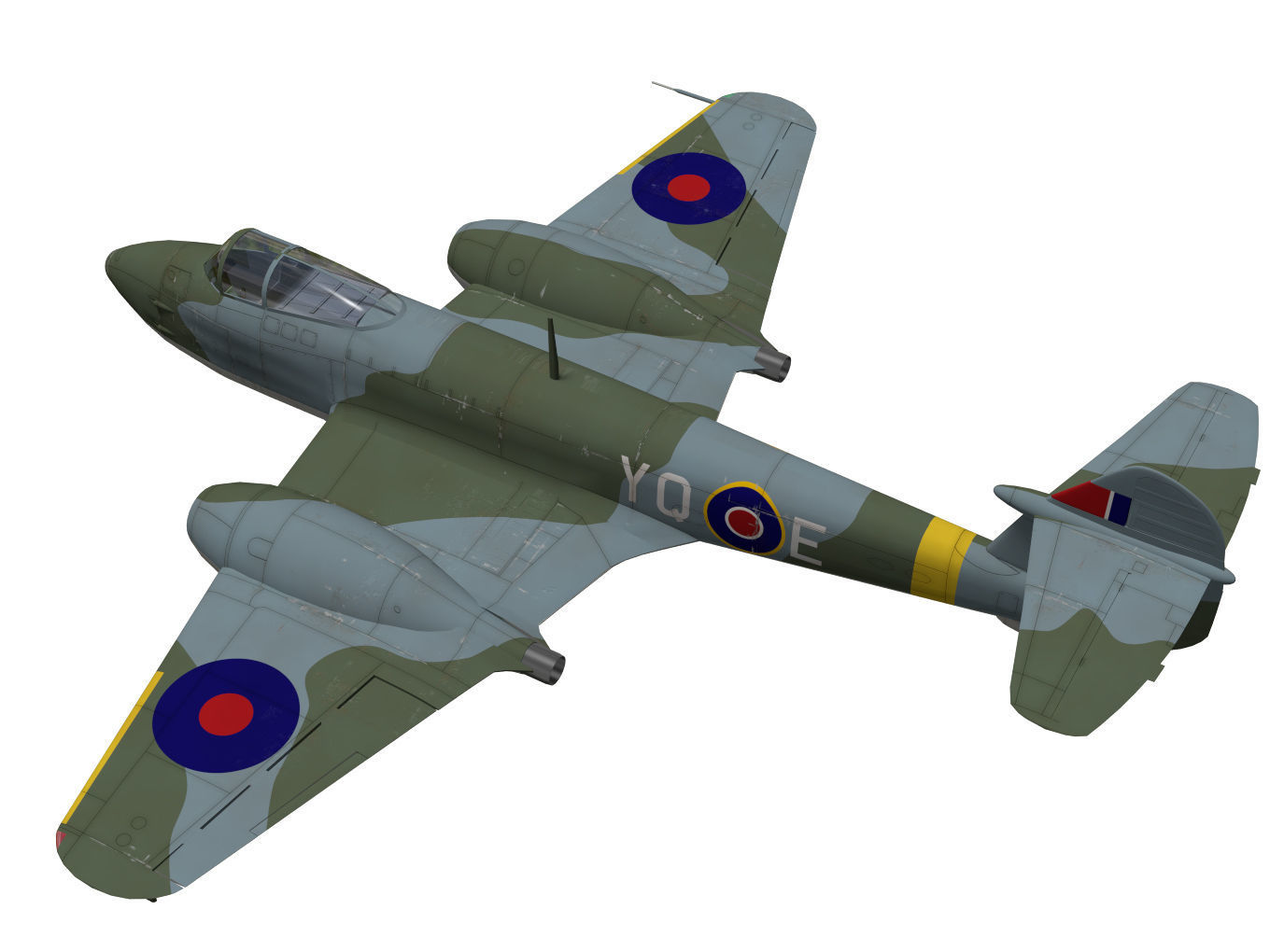 Gloster Meteor F1 3D model | CGTrader