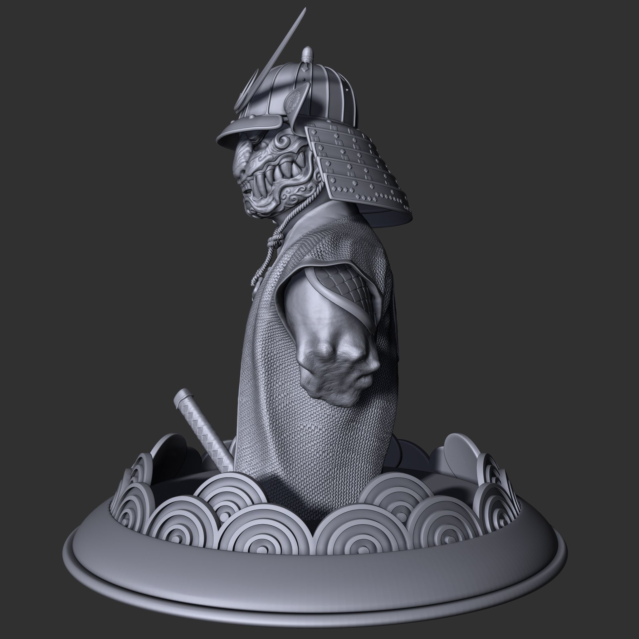 Samurai Tora 3D model 3D printable | CGTrader