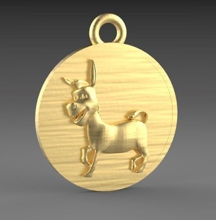 Donkey from Shrek relief 3D model 3D printable | CGTrader