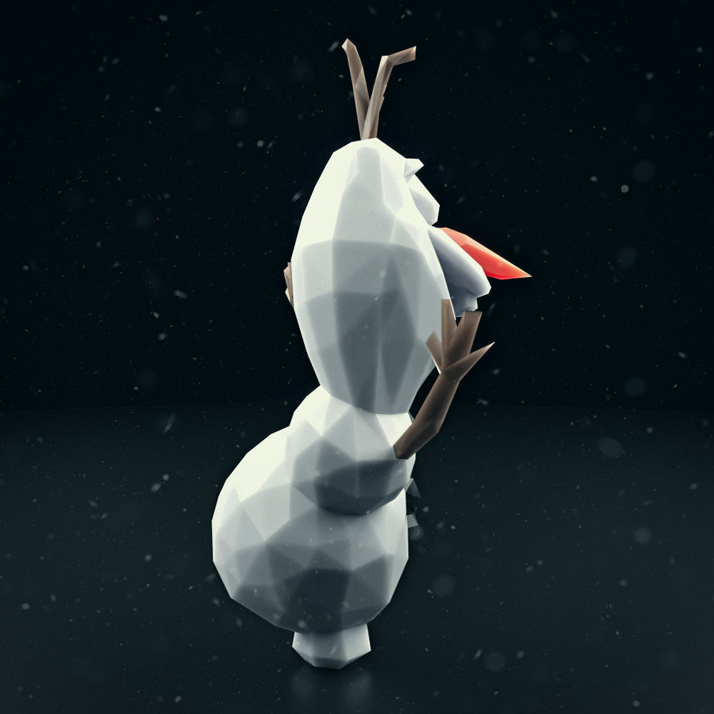 3D model Olaf Low Poly 2 VR / AR / low-poly | CGTrader