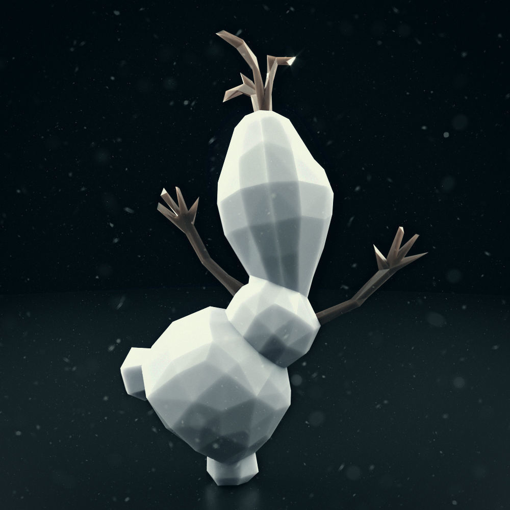 3D model Olaf Low Poly 2 VR / AR / low-poly | CGTrader