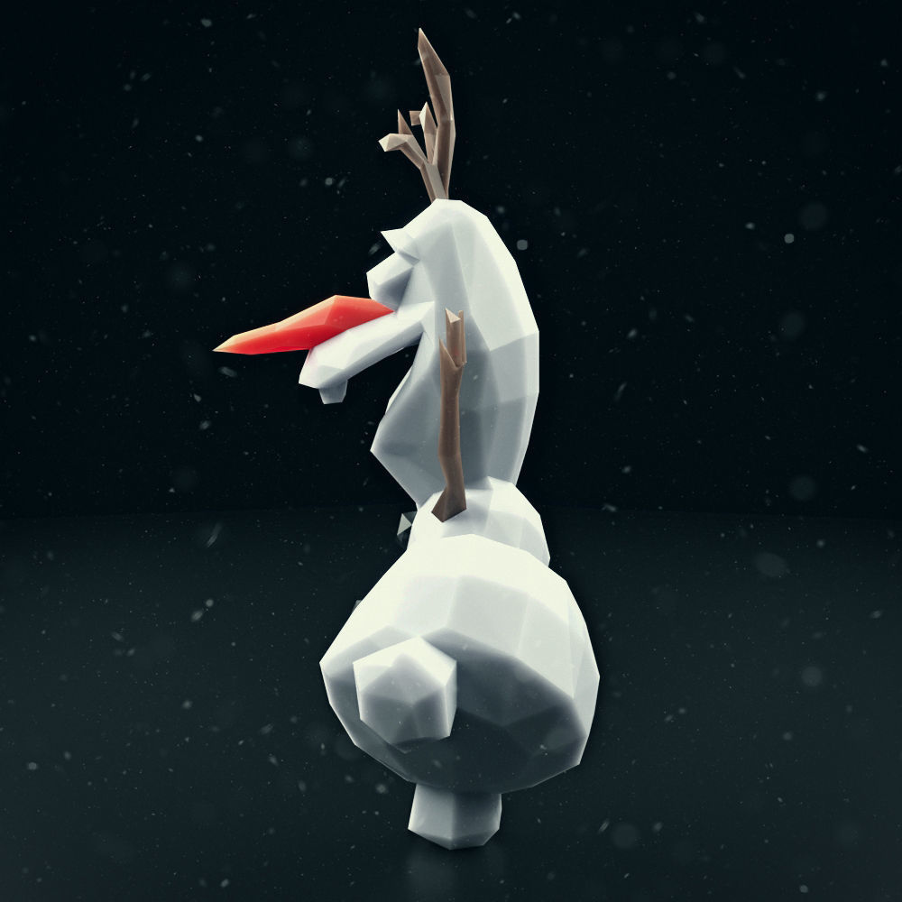 3D model Olaf Low Poly 2 VR / AR / low-poly | CGTrader