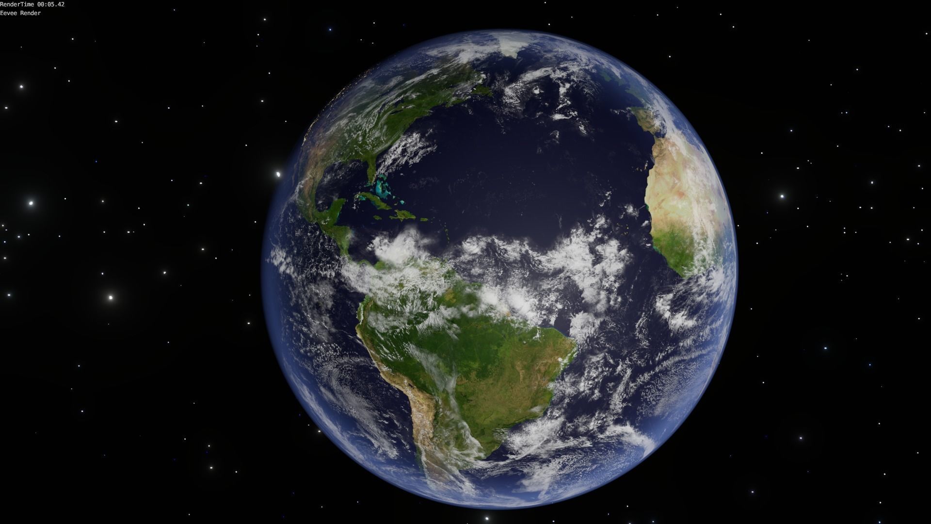 Realistic Earth optimized for real-time-rendering 3D model | CGTrader