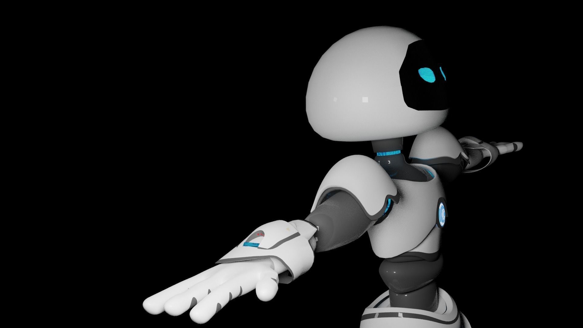 3D model Innovative model of the robot Eva VR / AR / low-poly | CGTrader