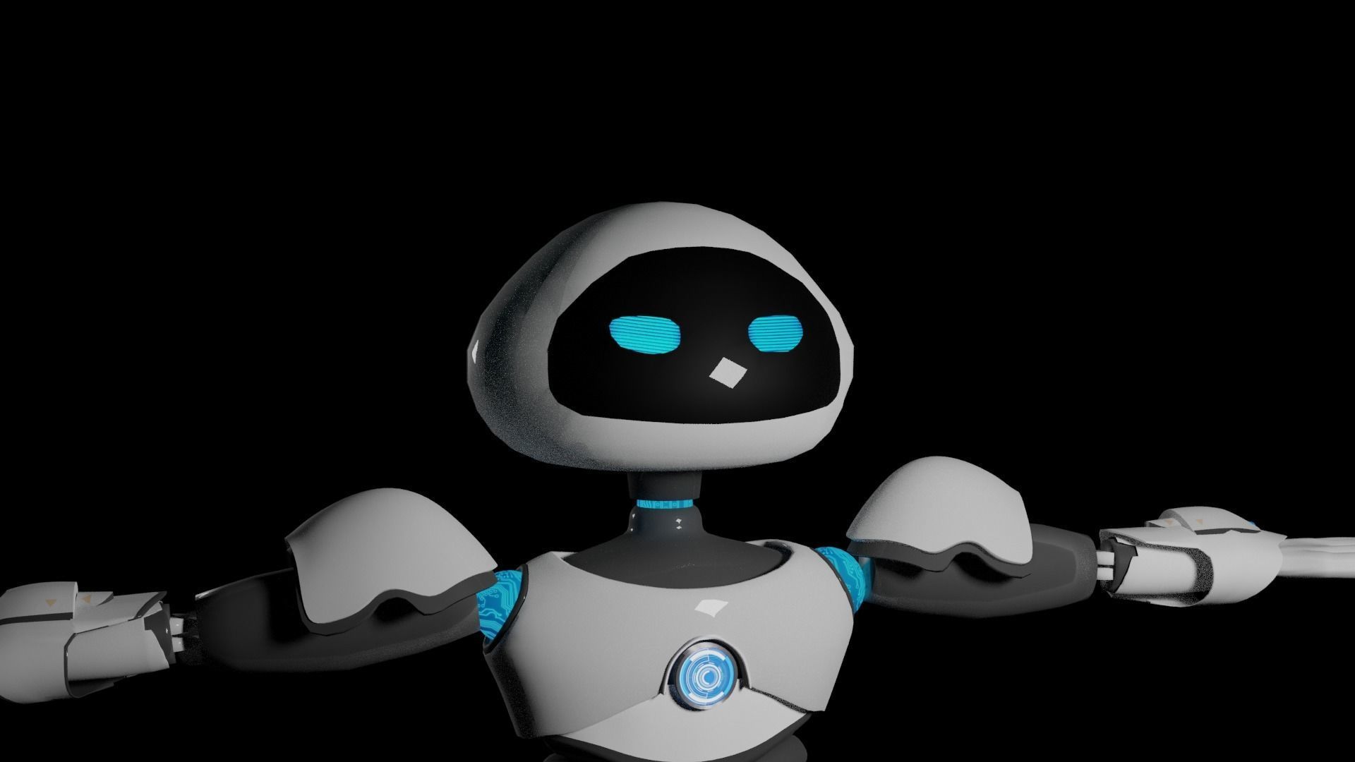 3D model Innovative model of the robot Eva VR / AR / low-poly | CGTrader