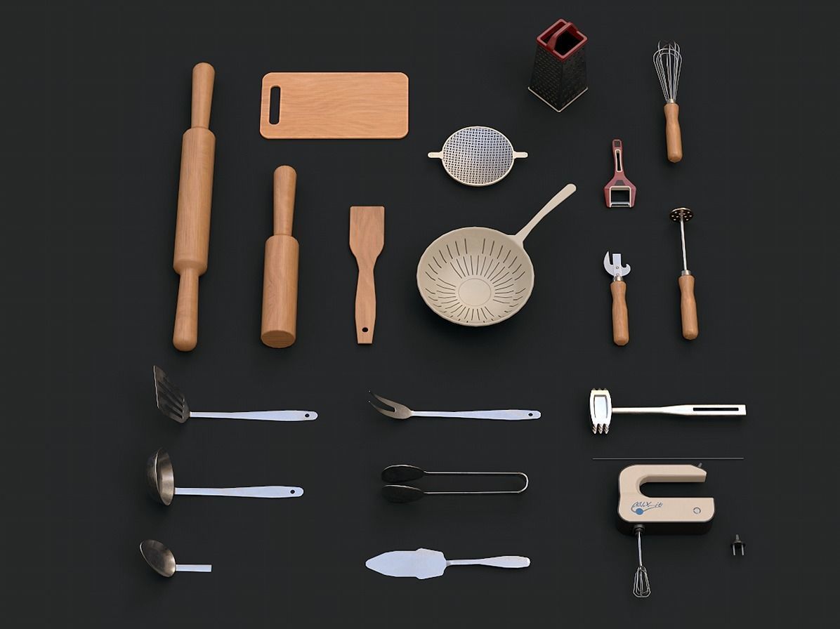3D model Kitchen Tools VR / AR / low-poly | CGTrader