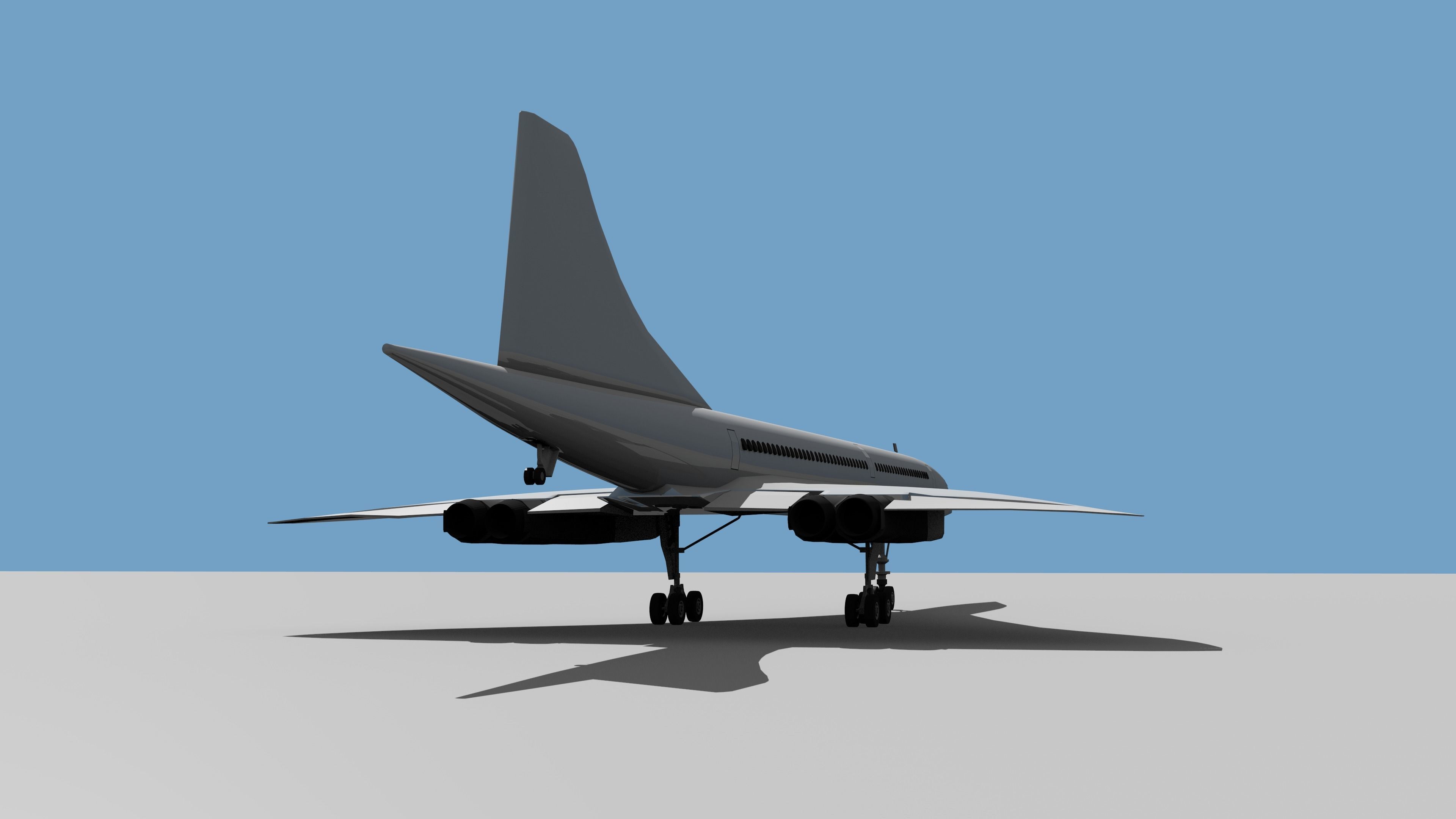Concorde free VR / AR / low-poly 3D model | CGTrader