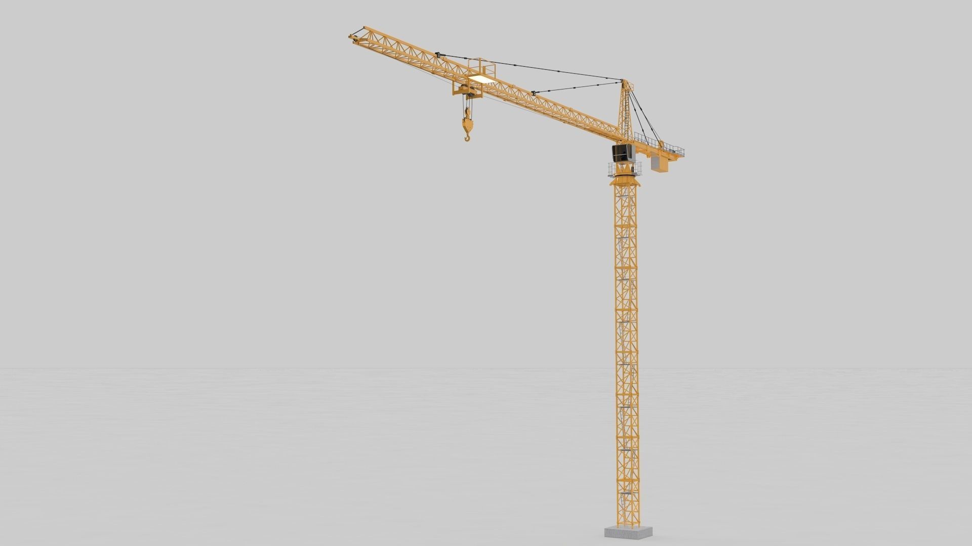 Tower Crane Animated 3D model animated rigged | CGTrader