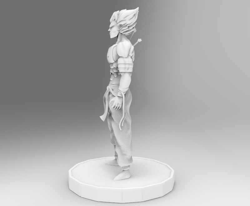 Garou statue of anime character 3D model 3D printable | CGTrader