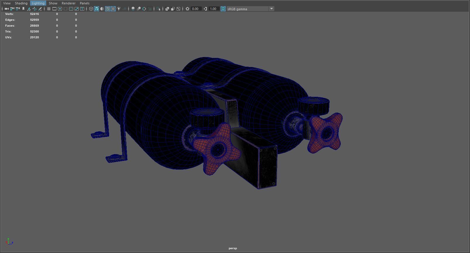 Nitro two gas cylinders free 3D model | CGTrader