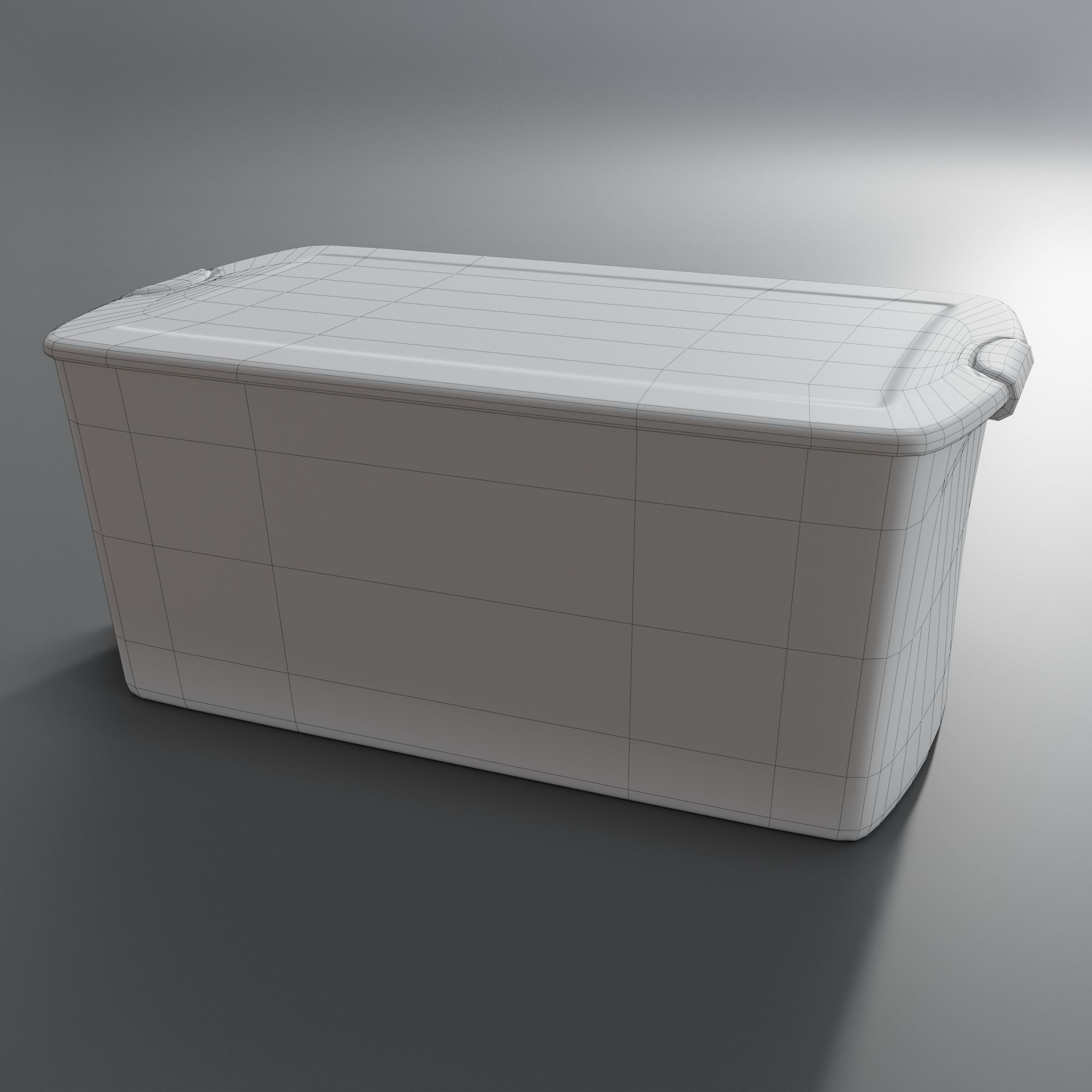 Plastic Storage Container free VR / AR / low-poly 3D model | CGTrader
