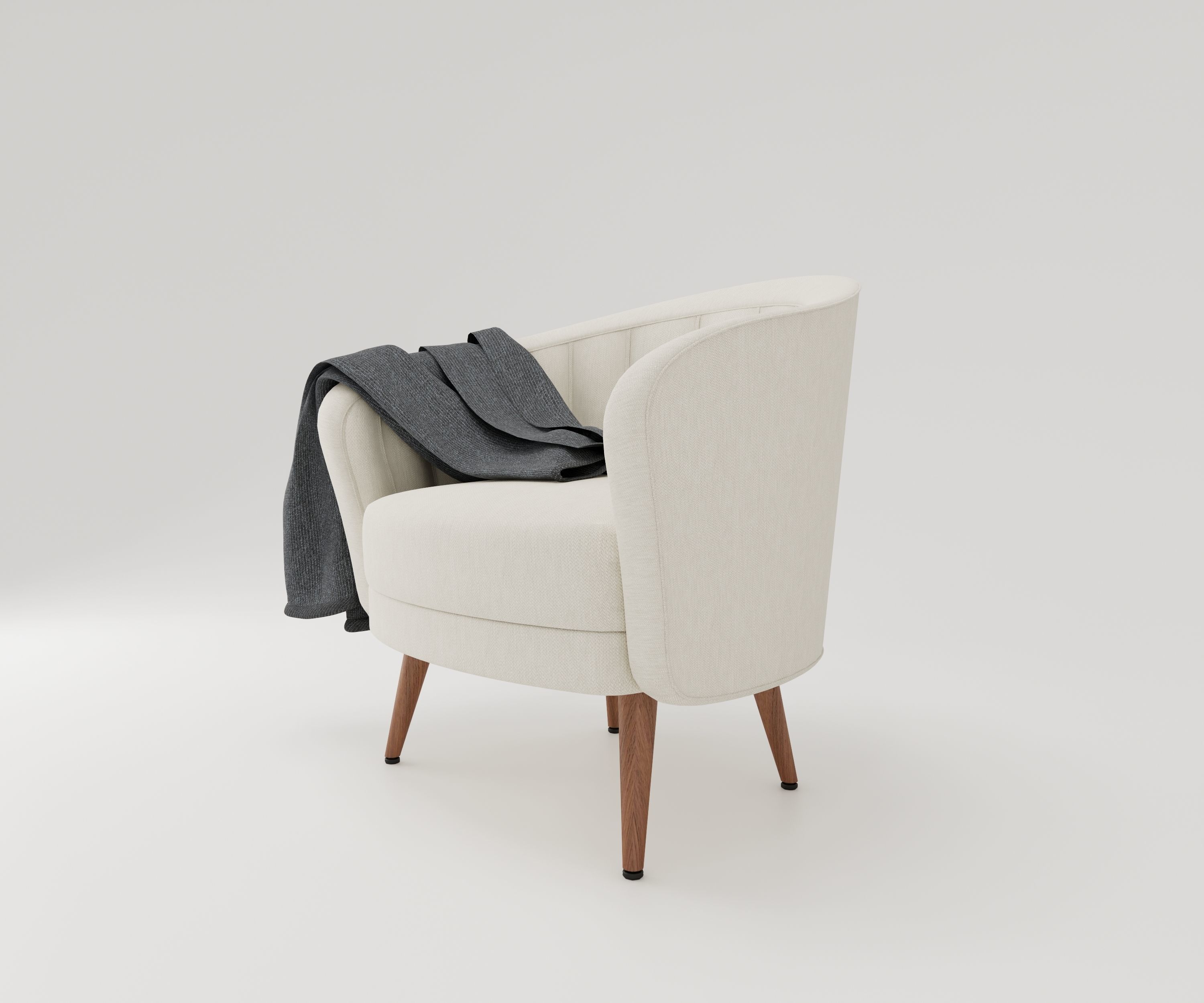 Armchair Family for Revit -1 3D model | CGTrader