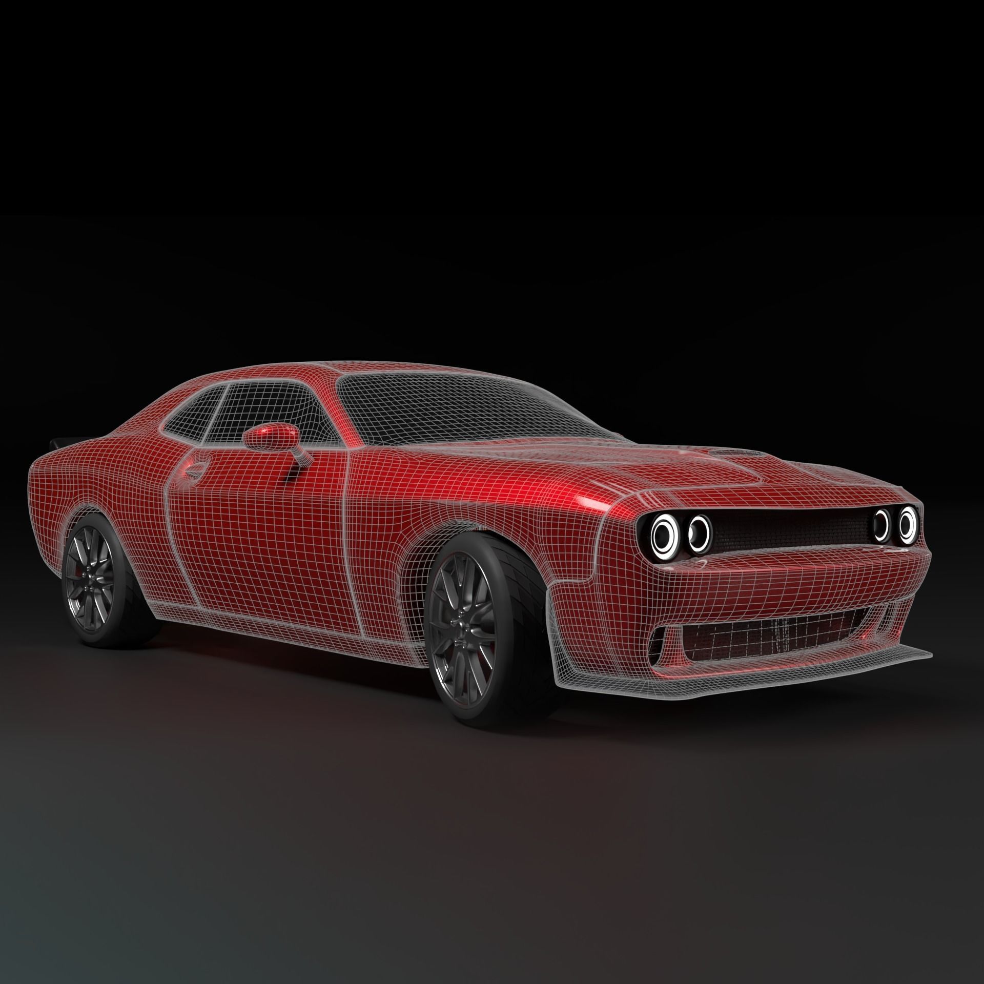 Dodge Challenger SRT free 3D model | CGTrader