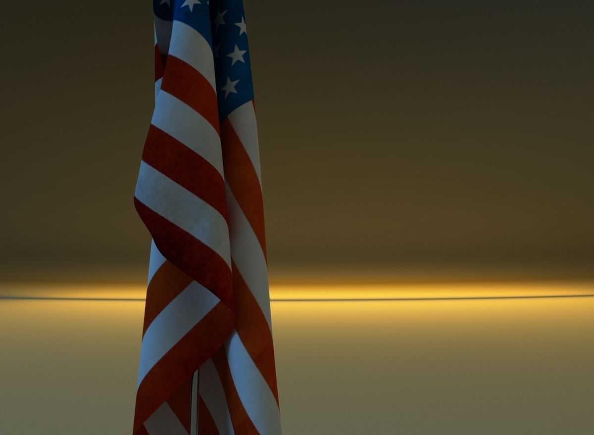 Flag stand 3D model | CGTrader