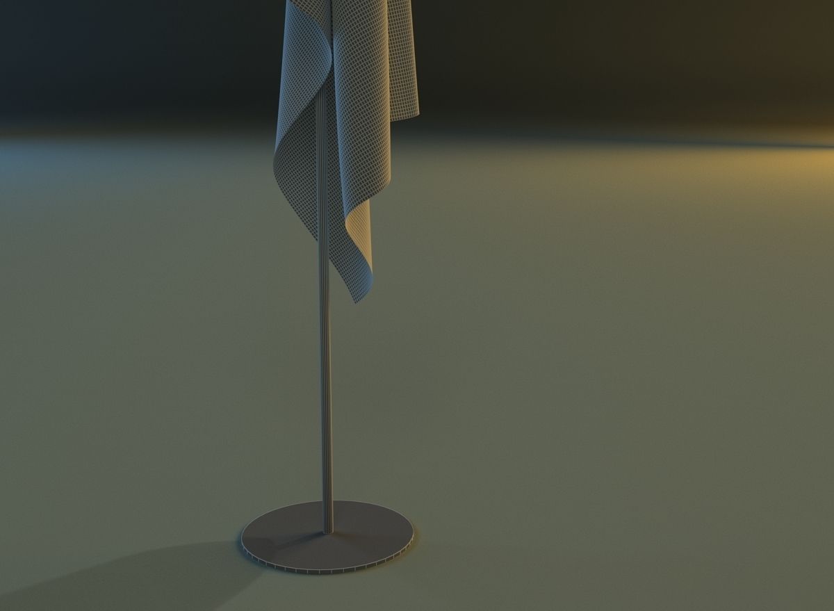 Flag stand 3D model | CGTrader