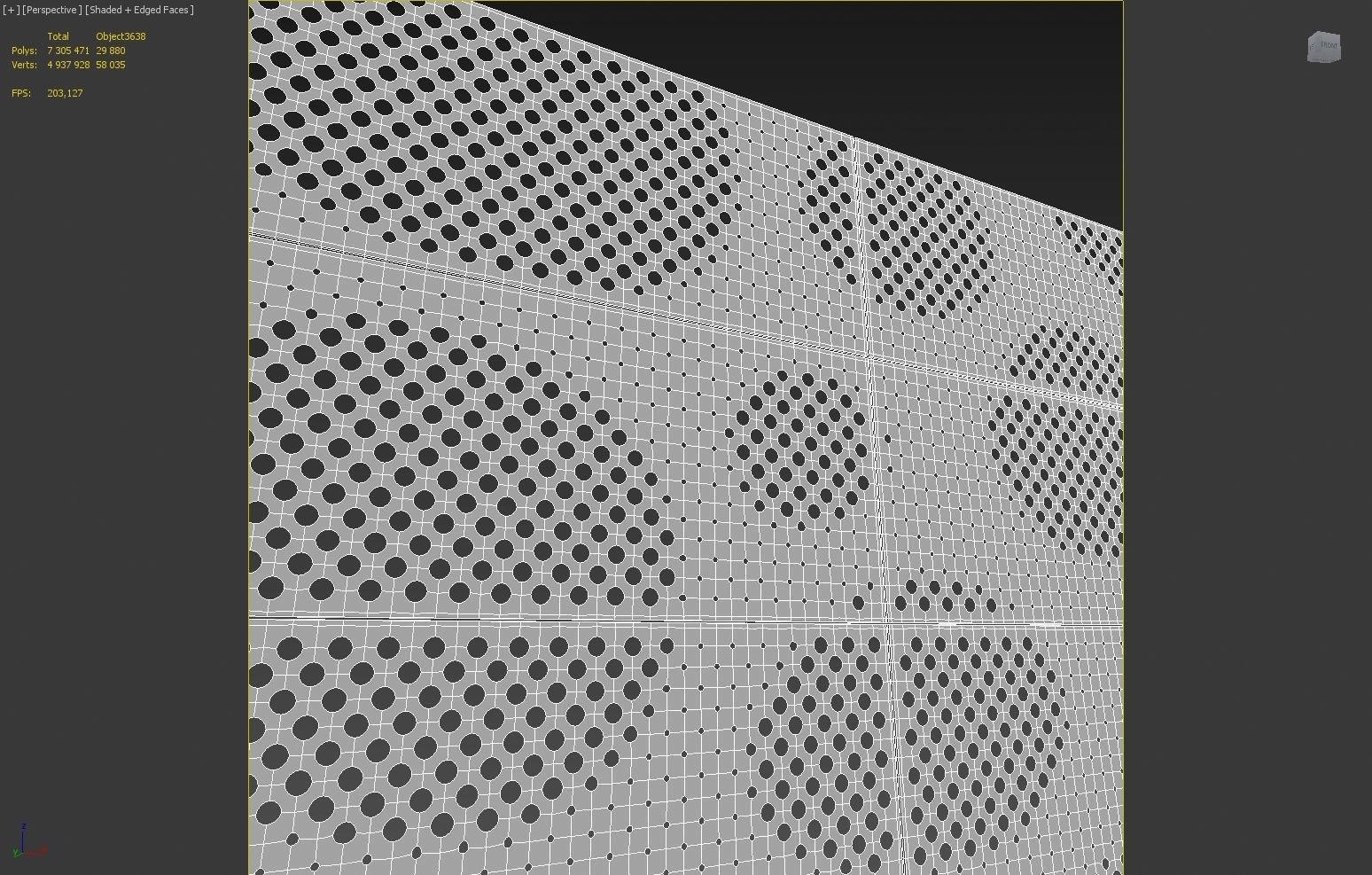 perforated metal panel N11 3D model | CGTrader