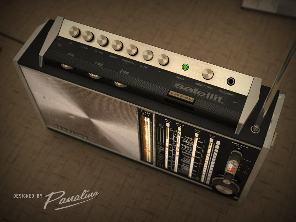 Panalina Vintage Radio Satellit 1968 3D model | CGTrader