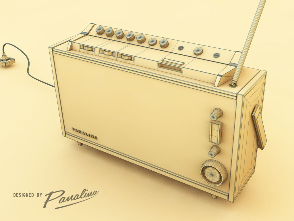 Panalina Vintage Radio Satellit 1968 3D model | CGTrader