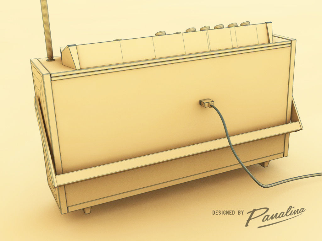 Panalina Vintage Radio Satellit 1968 3D model | CGTrader