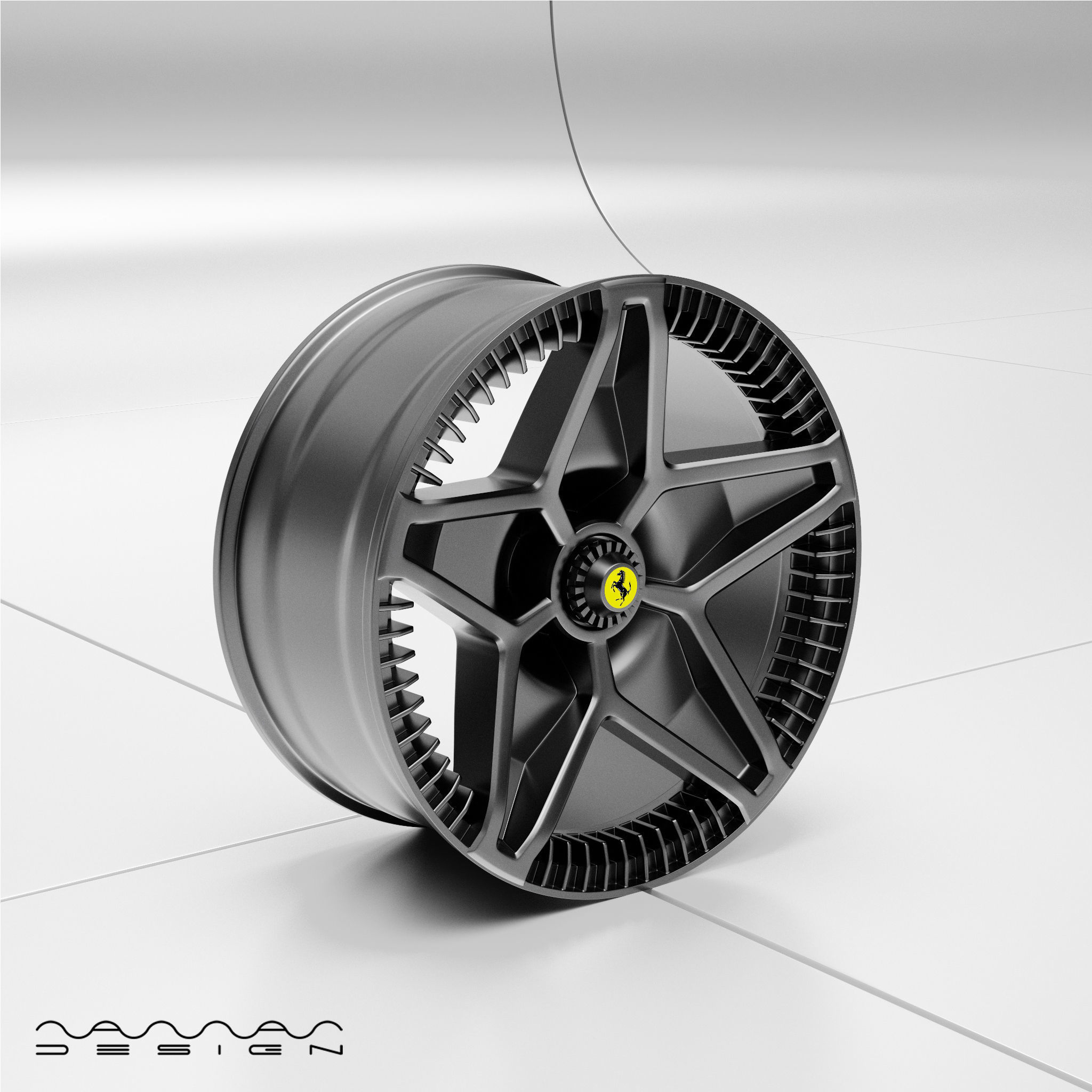 F40 LM Wheel 3D model | CGTrader