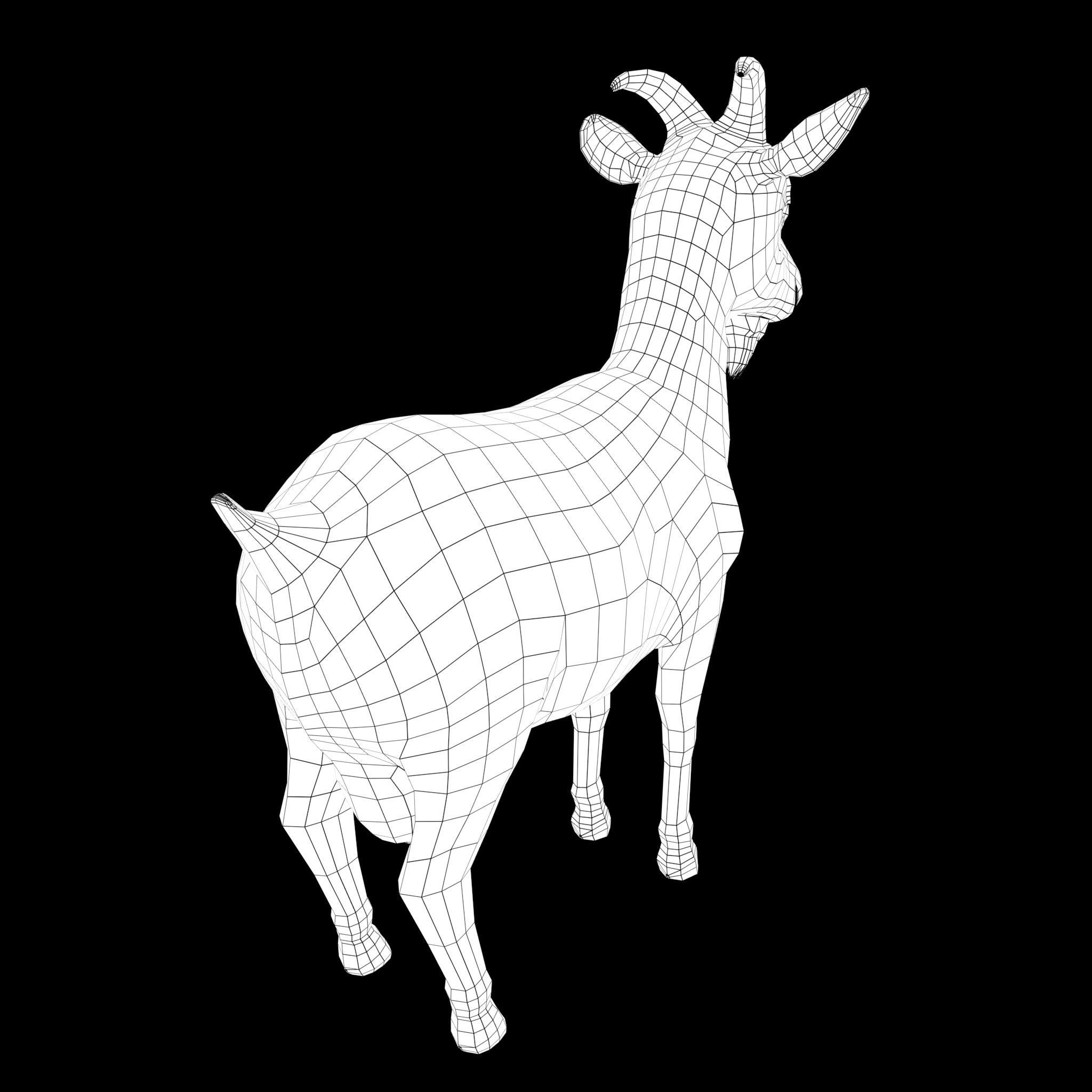 3D model 3D GOAT VR / AR / low-poly | CGTrader
