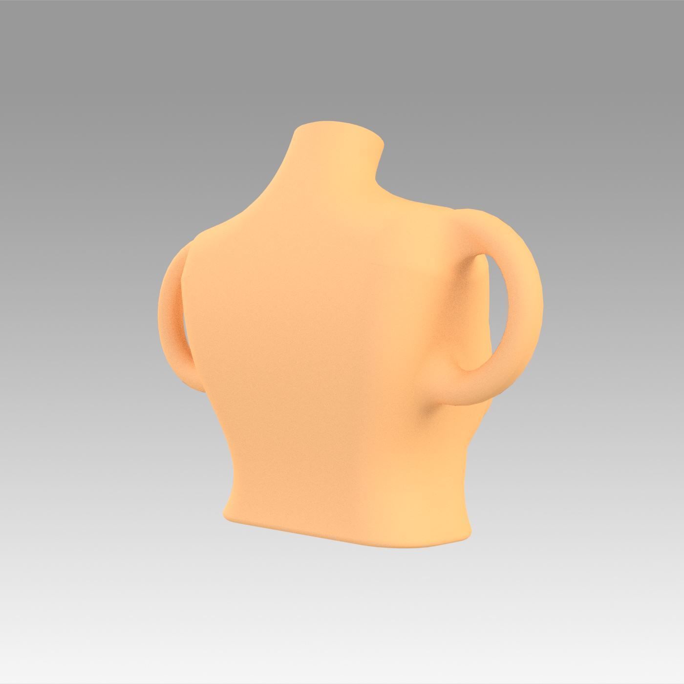 Vase female breast 3D model 3D printable | CGTrader