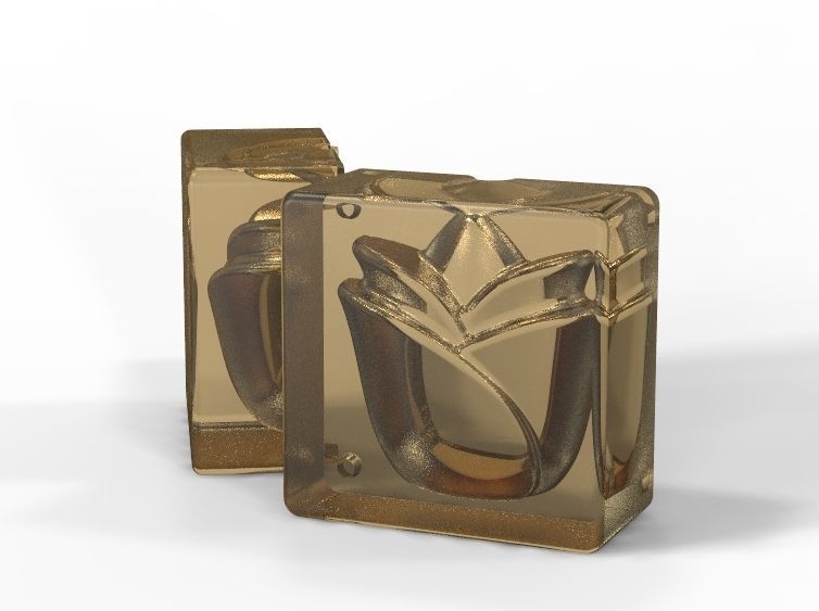Lily Flower Mold 3D model 3D printable | CGTrader