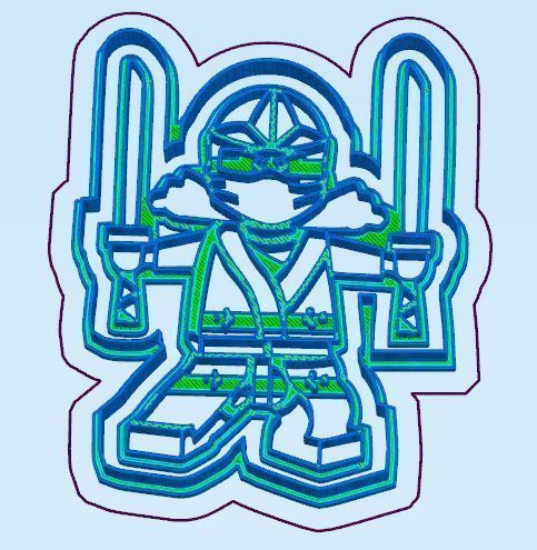 Lego Ninjago Cookie Cutter Set 3D model 3D printable | CGTrader
