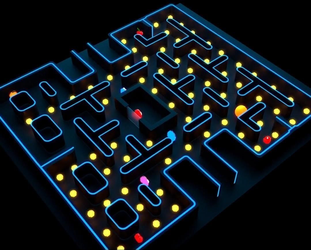 3D model Pac Man Asset pack VR / AR / low-poly | CGTrader