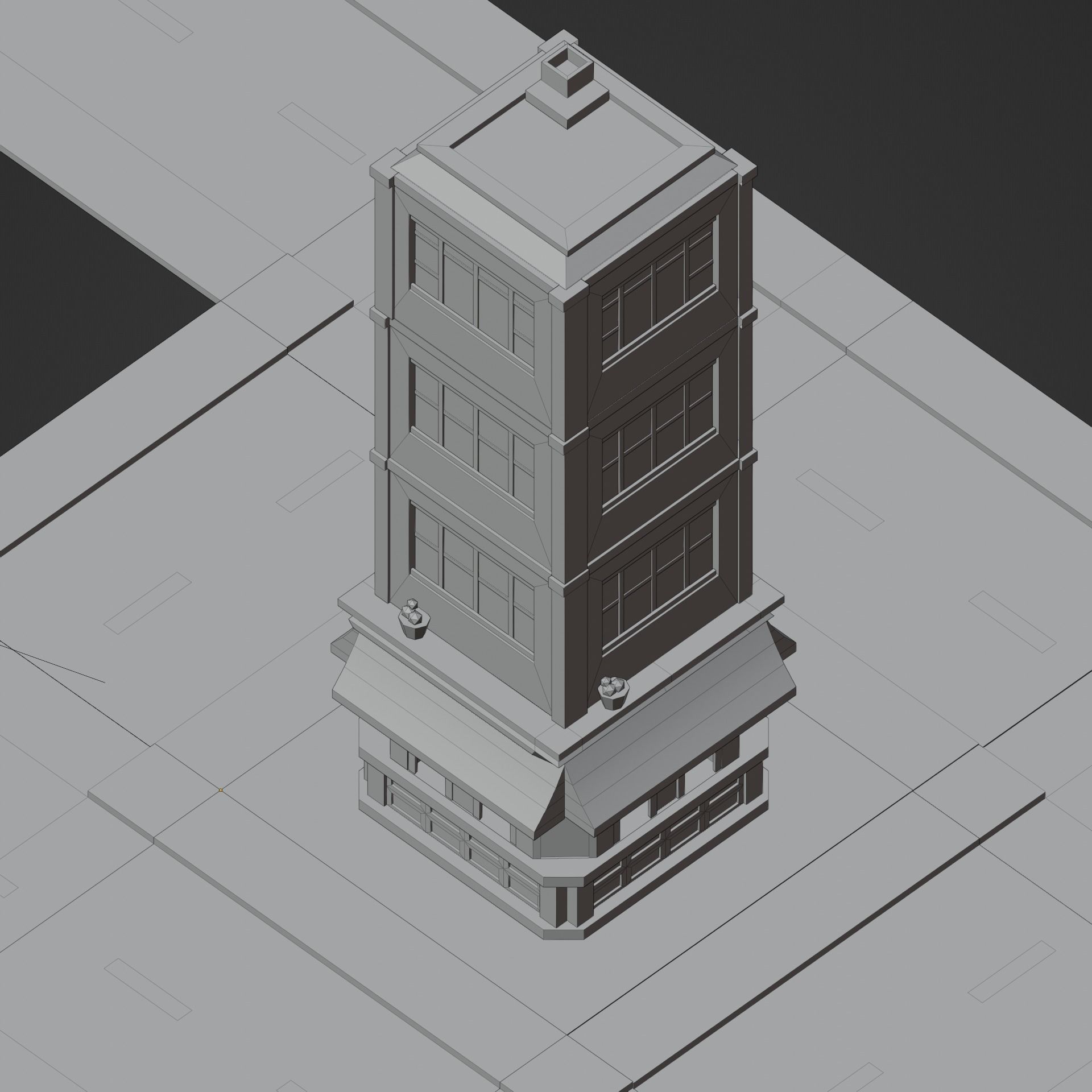 Free Low Poly building Cartoon Style game model free VR / AR / low-poly ...