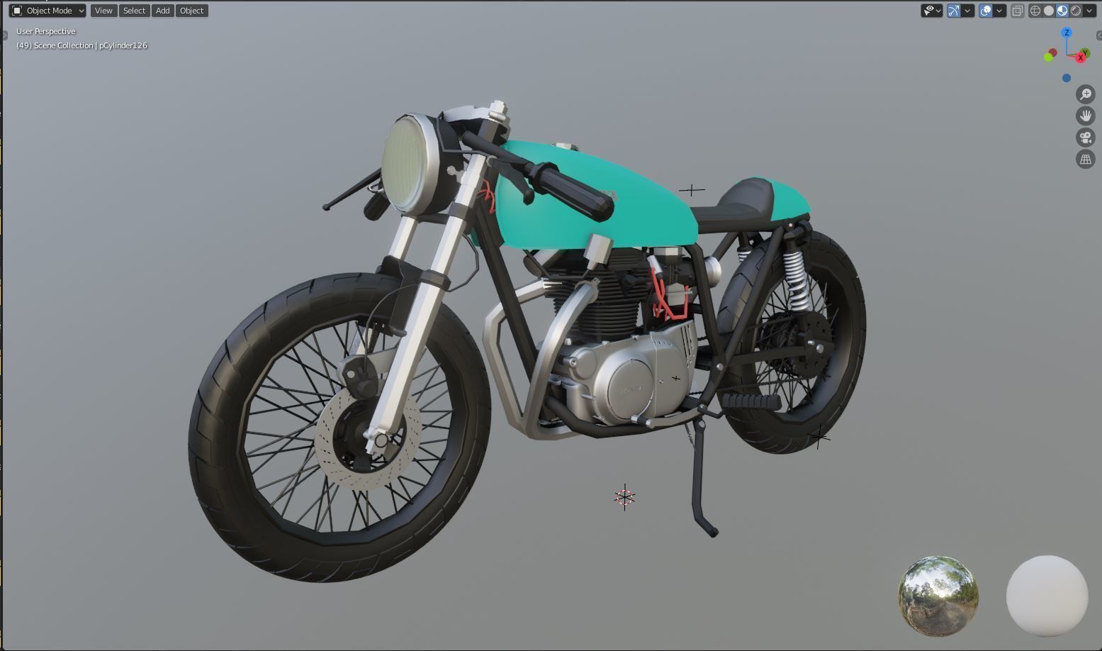 Cafe Racer Custom Build 3D model | CGTrader