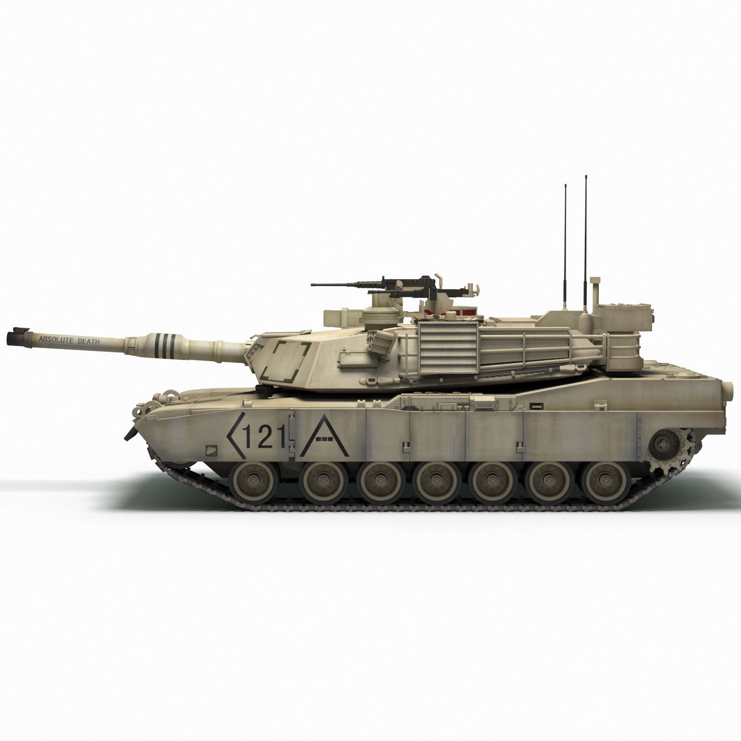 M1A2 Abrams 3D Model Game ready .max .ma .mb - CGTrader.com