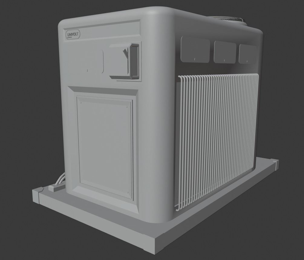 3D model Rooftop AC unit VR / AR / low-poly | CGTrader