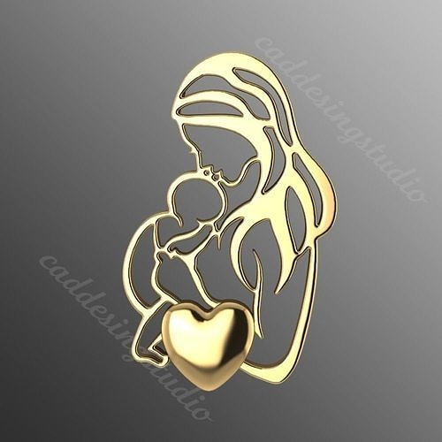 Pendant di2 3D print model 3D model 3D printable | CGTrader