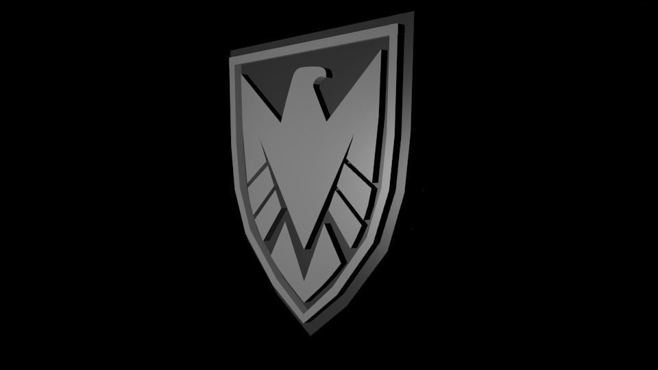 Marvels SHIELD Badge Version 2 free VR / AR / low-poly 3D model ...
