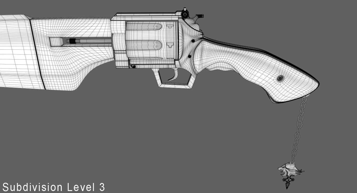 3D model Gunblade final fantasy vii sword VR / AR / low-poly | CGTrader