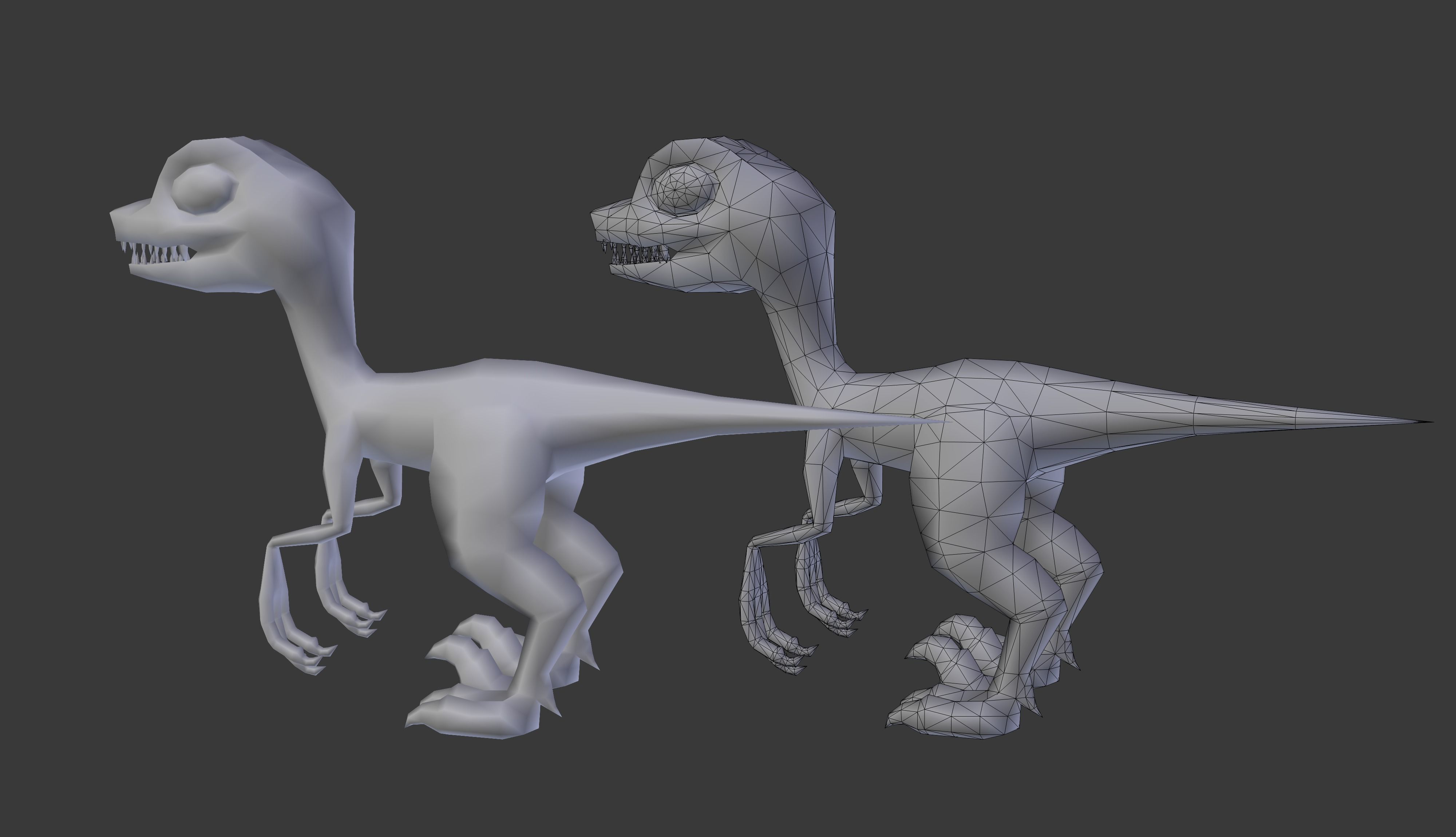 3D model Low Poly Raptor Animated VR / AR / low-poly | CGTrader