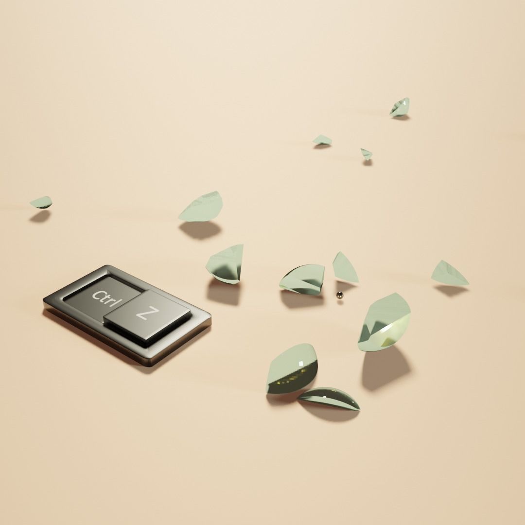 Ctrl-Z Animation with Ball 3D model animated | CGTrader