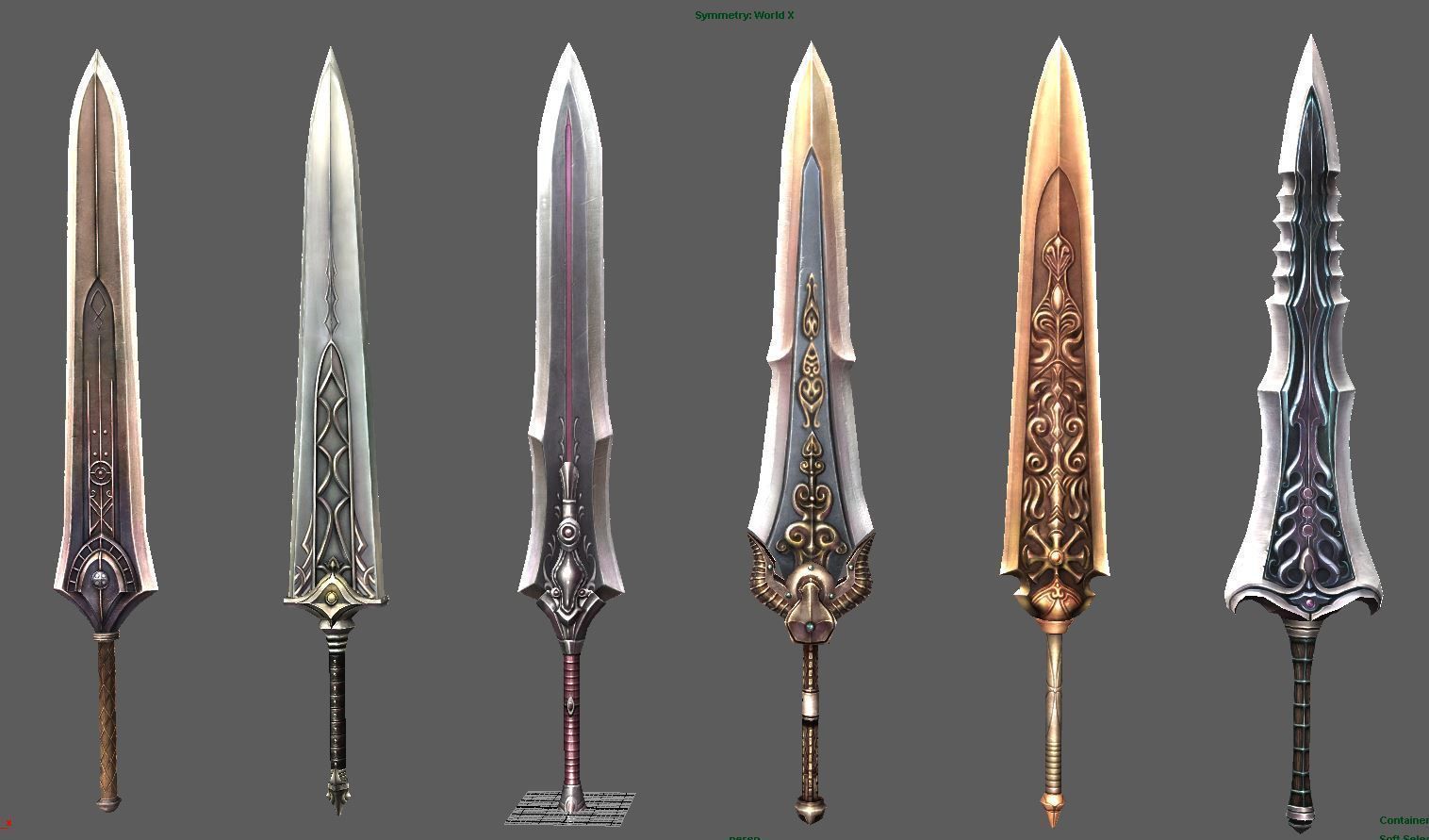 3D model synthetic heavy sword VR / AR / low-poly | CGTrader