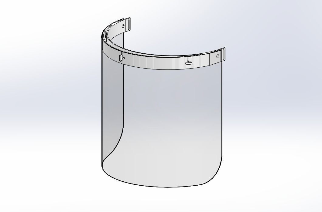 3D Printable face shield 3D model 3D printable | CGTrader