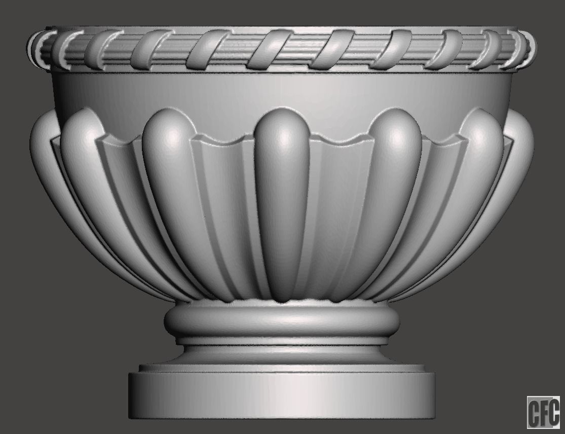 Decorative vase - 3d model for CNC - DecorativeVase004 3D model 3D ...