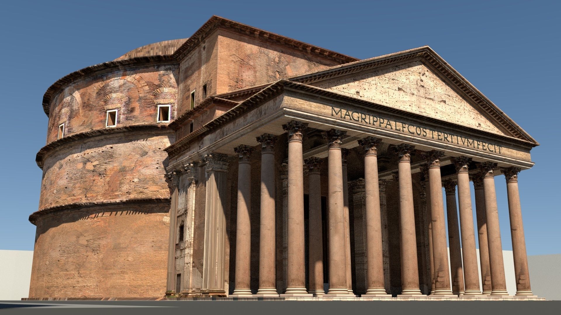The Pantheon city of rome 3D model | CGTrader